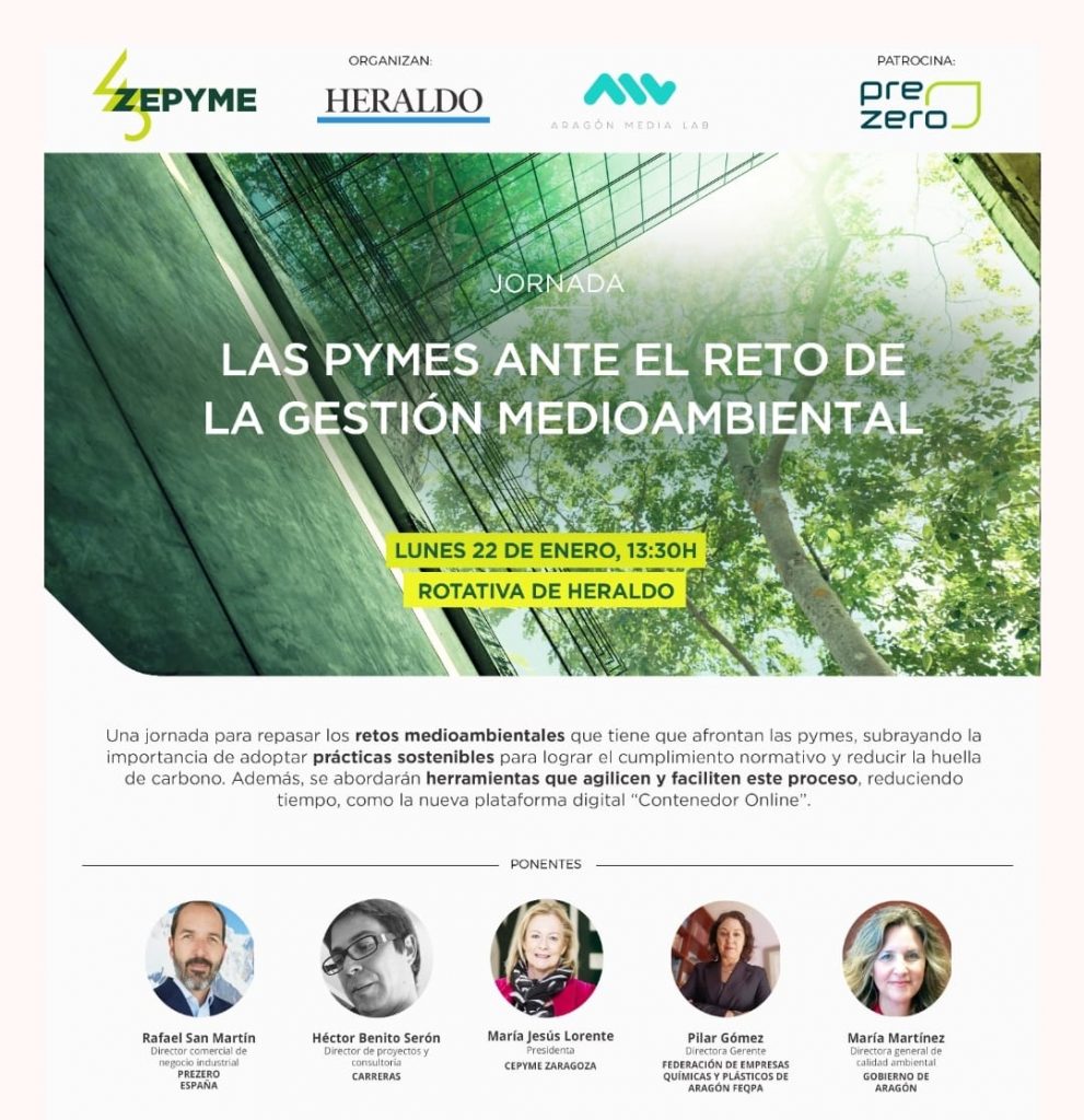 PONTE AL DÍA EN SOSTENIBILIDAD CON LA JORNADA: “LAS PYMES ANTE EL RETO DE LA GESTIÓN ...
